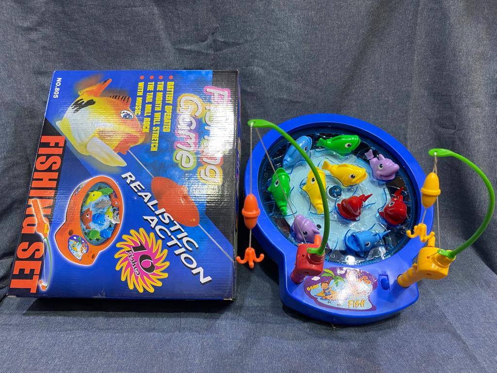 Big Fishing Game with 2 Casting Rods | Kiddi Mart