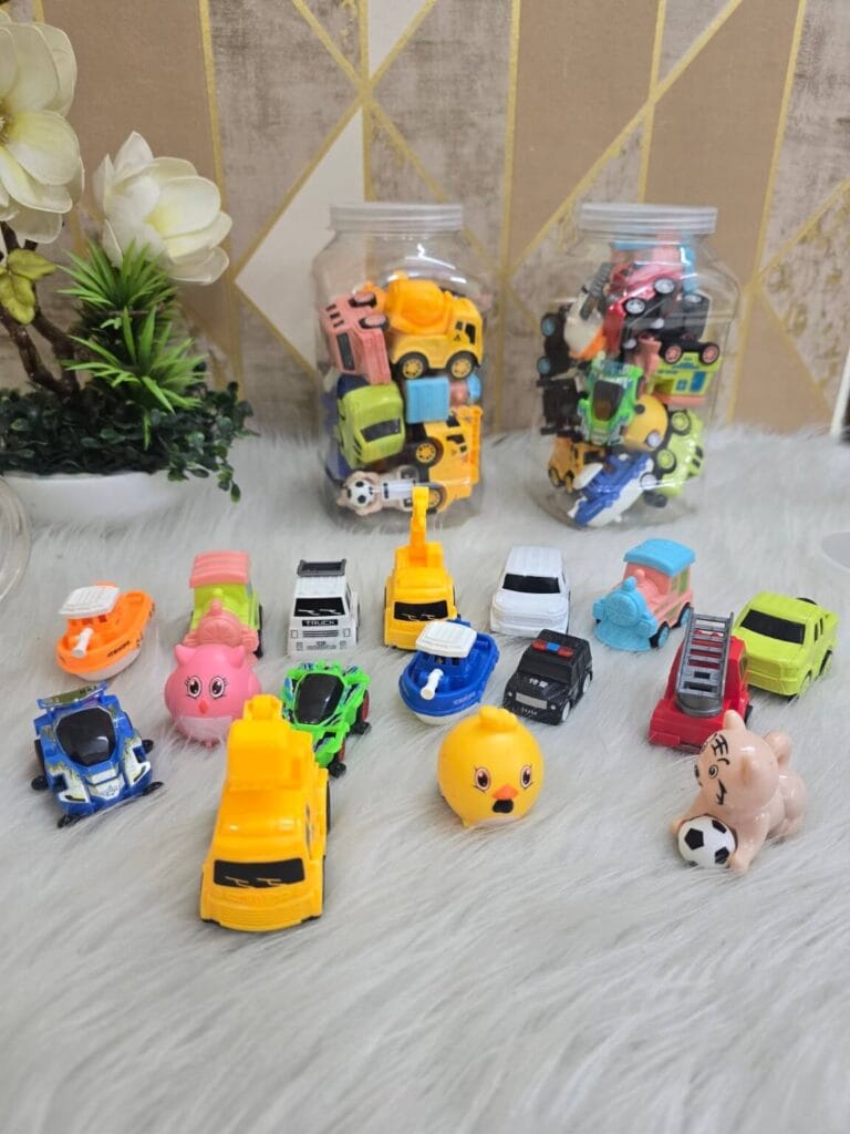16 Pcs Mini Cartoon Vehicle Set | Kiddi Mart